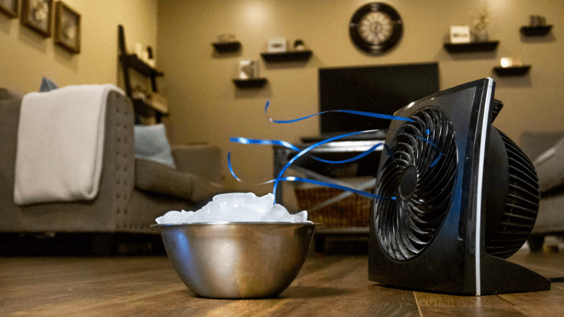 Fan And Ice Cooling